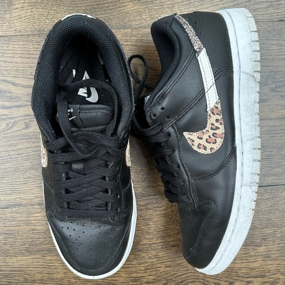Nike | Shoes | Nike Dunk Low Womens 75 Black Cheetah | Poshmark